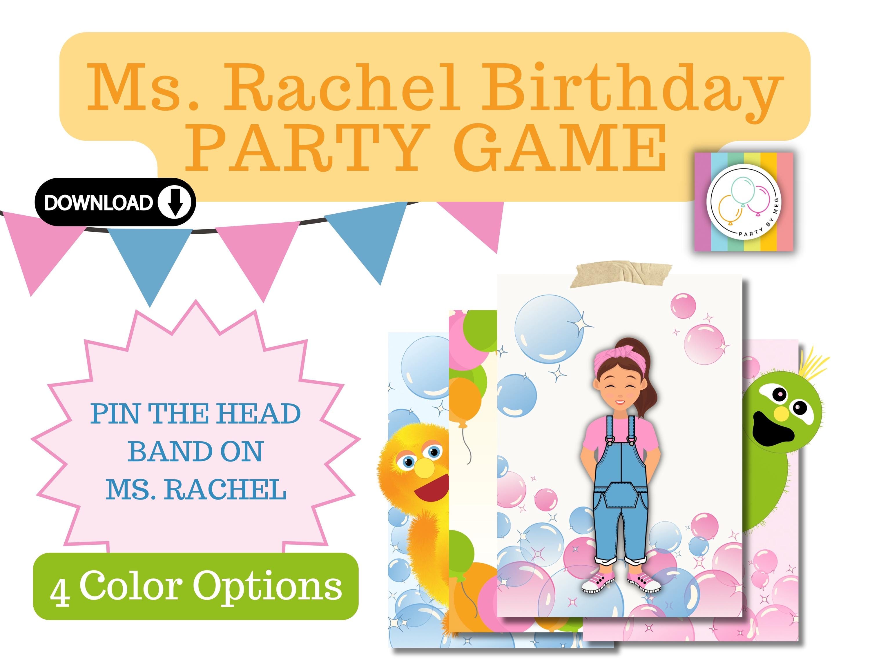 Ms Rachel Birthday Party | Party Game | Ms Rachel Birthday Game | Pin ...