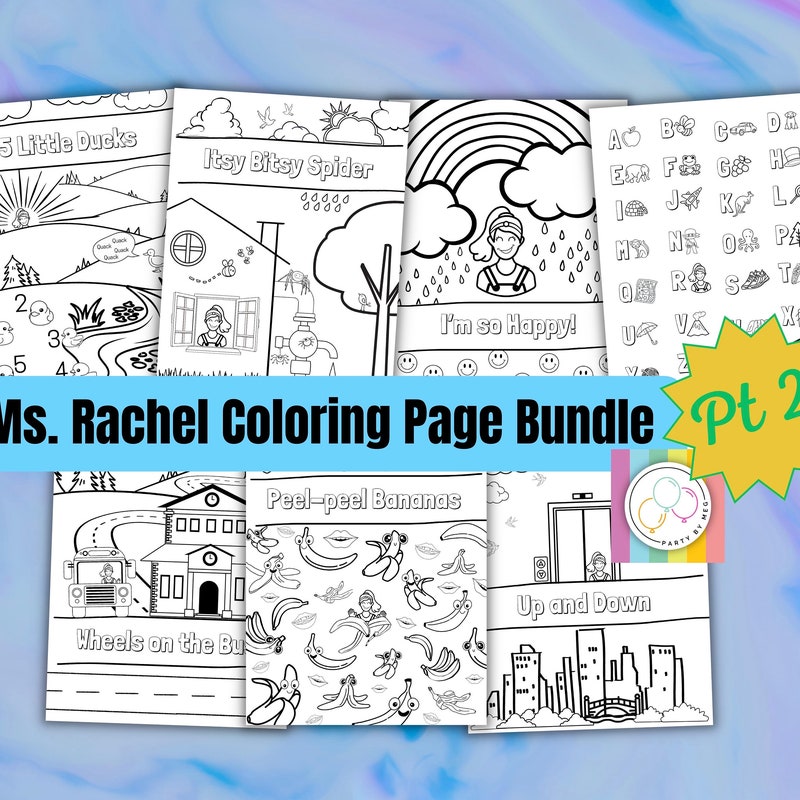 Ms Rachel Coloring Pages - Etsy