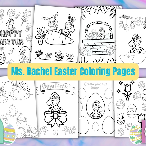 Ms Rachel Coloring Pages - Etsy UK