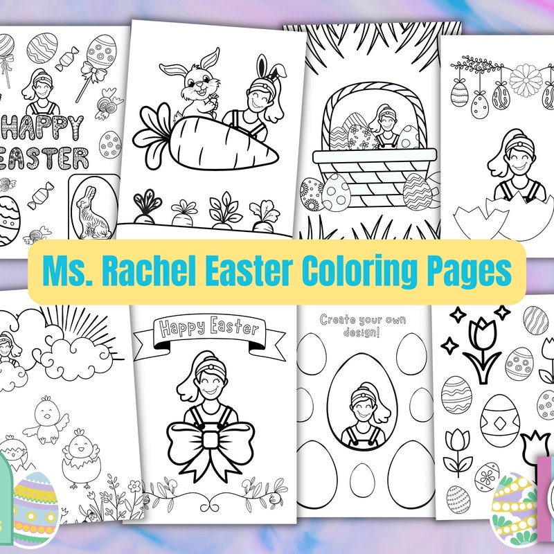 Ms Rachel Coloring Pages - Etsy