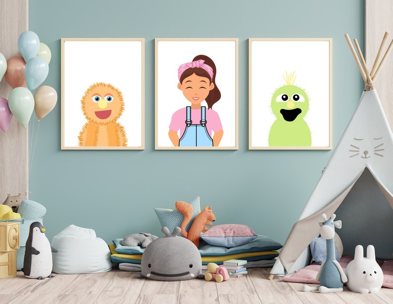 Ms. Rachel Wall Art | Birthday Prints | Birthday Decor | Songs for ...