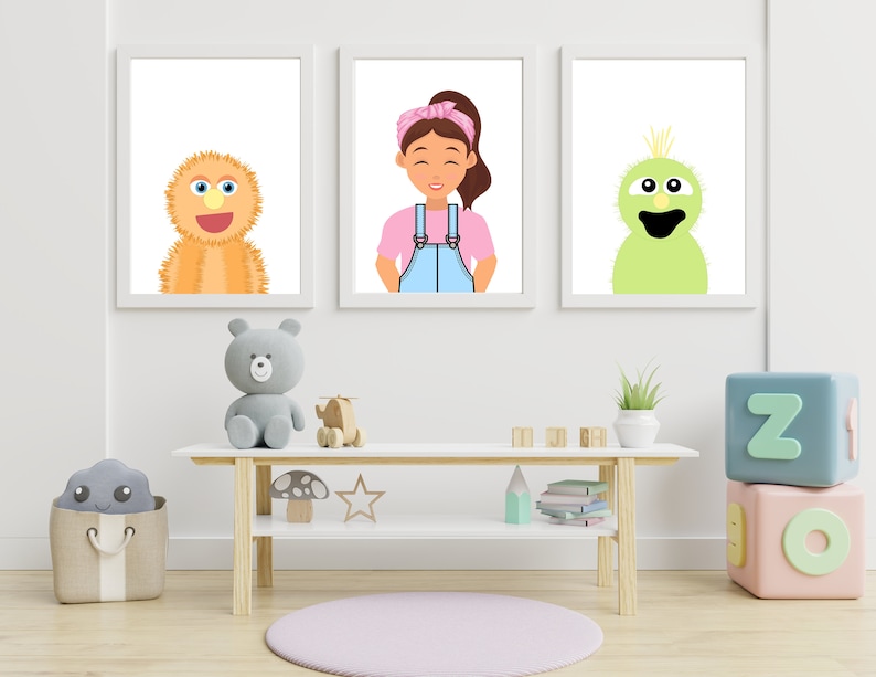 Ms. Rachel Wall Art | Birthday Prints | Birthday Decor | Songs for ...