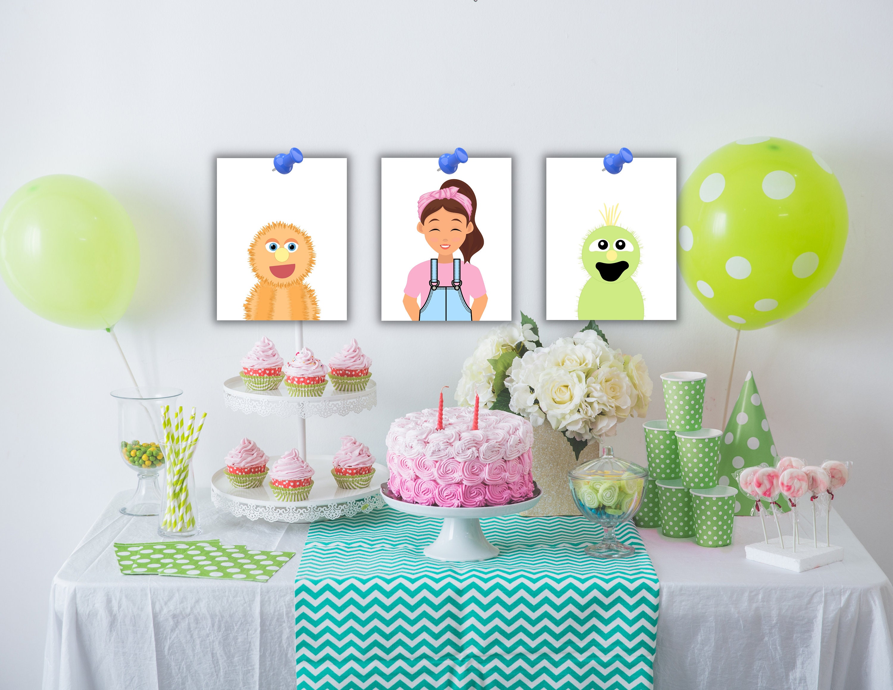 Ms. Rachel Wall Art | Birthday Prints | Birthday Decor | Songs for ...