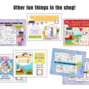 Ms Rachel Birthday Party | Party Game | Ms Rachel Birthday Game | Pin ...