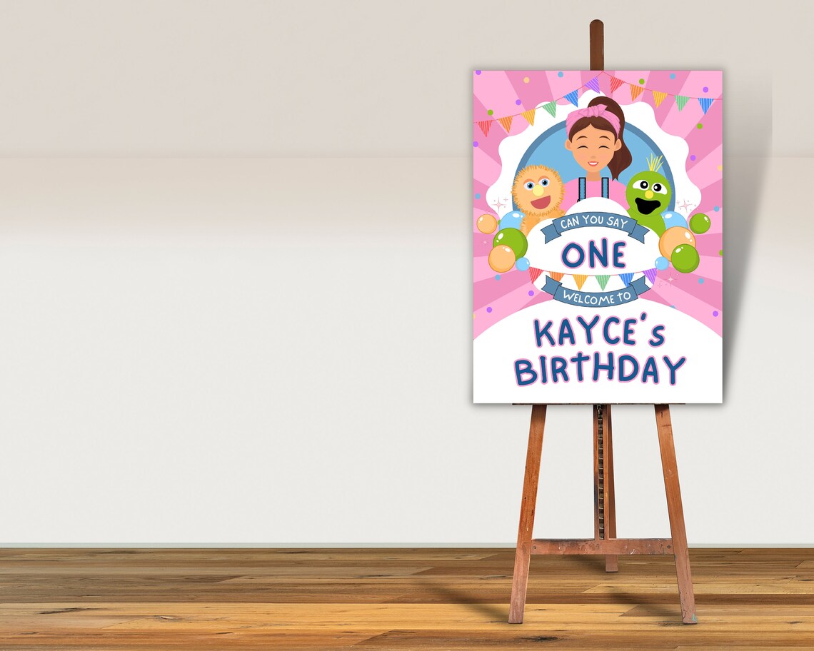 Ms. Rachel Birthday WELCOME Sign | Ms Rachel Party Decor | Songs for ...