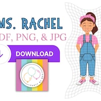 Ms. Rachel PNG Clip Art Bundle, 7 Original Images - Etsy Canada