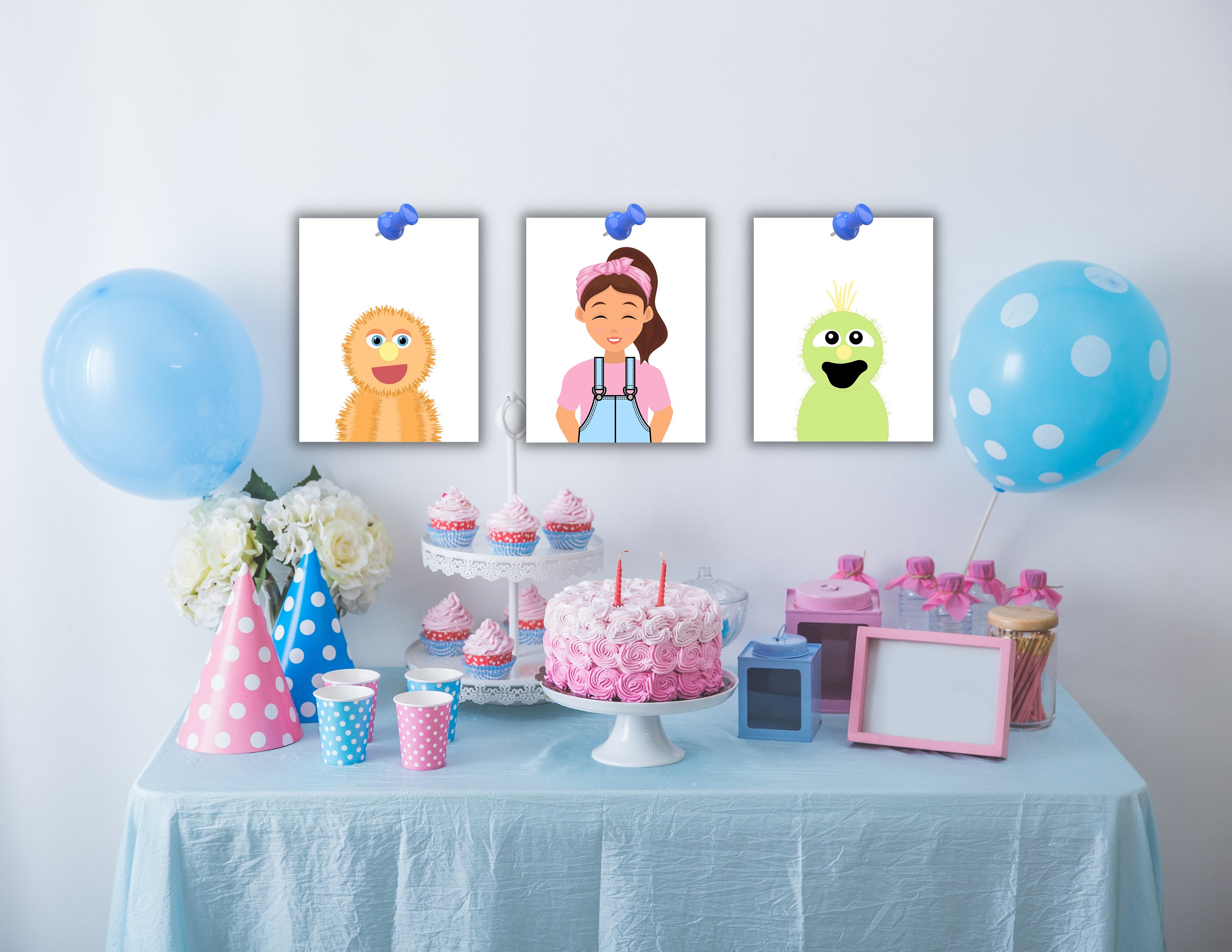 Ms. Rachel Wall Art | Birthday Prints | Birthday Decor | Songs for ...