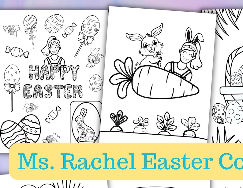 Ms. Rachel Coloring Pages | Easter | Digital Download | Kids Coloring ...
