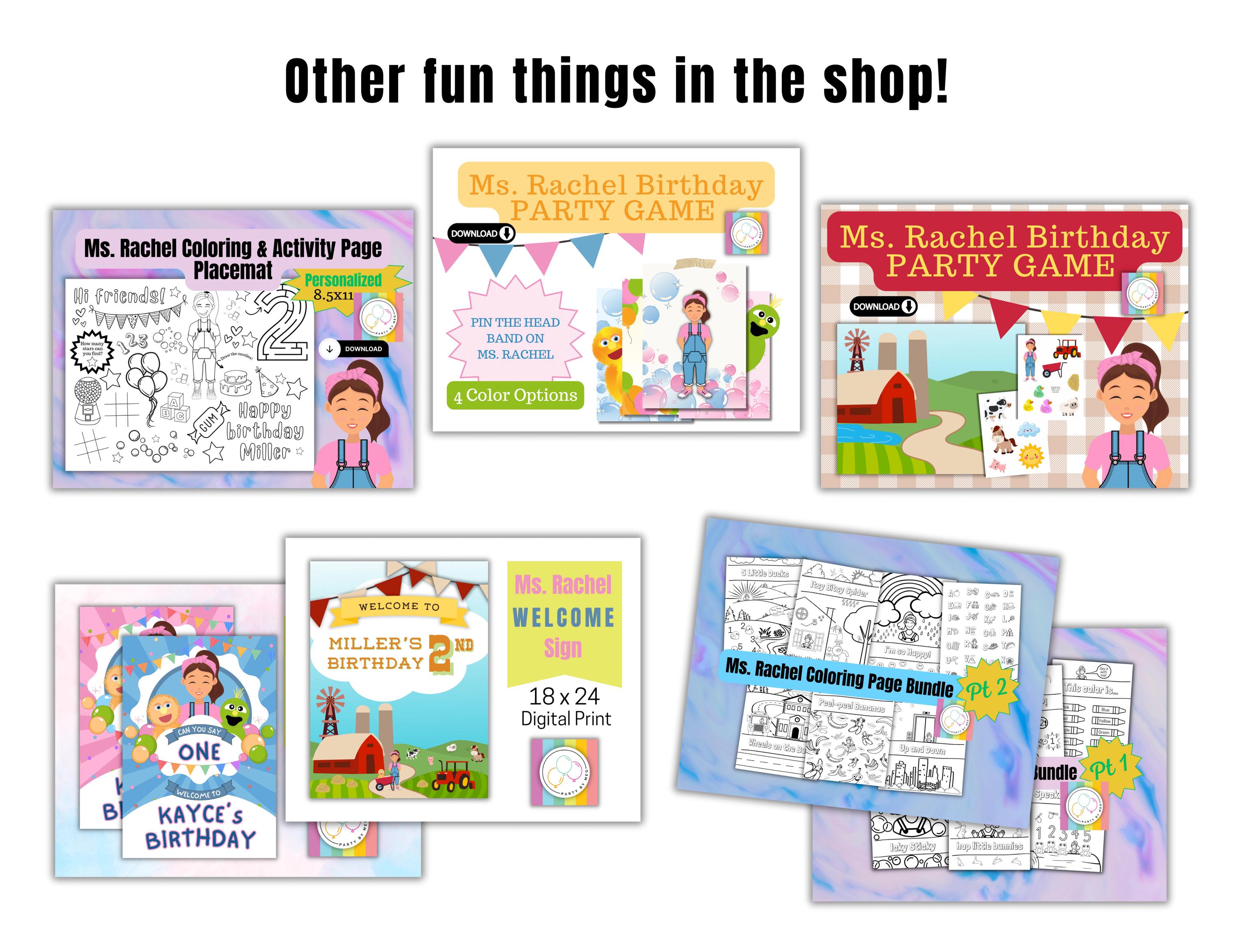 Cardboard Cutout | Ms Rachel and Puppets | PDF Instant Digital Download ...