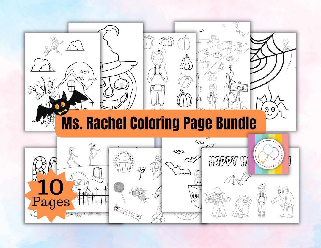 Ms. Rachel Halloween Coloring Pages | Songs for Littles | Early ...