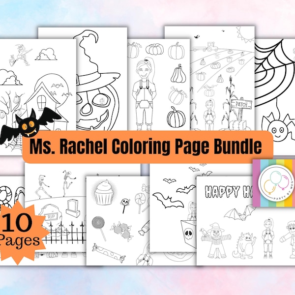 Ms Rachel Coloring Pages - Etsy