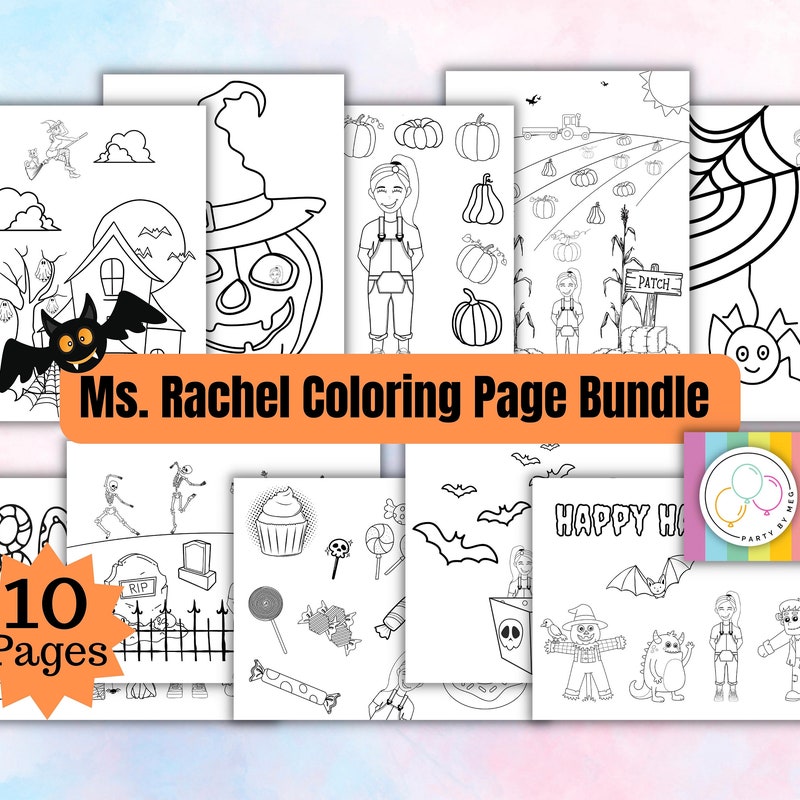 Ms Rachel Coloring Pages - Etsy