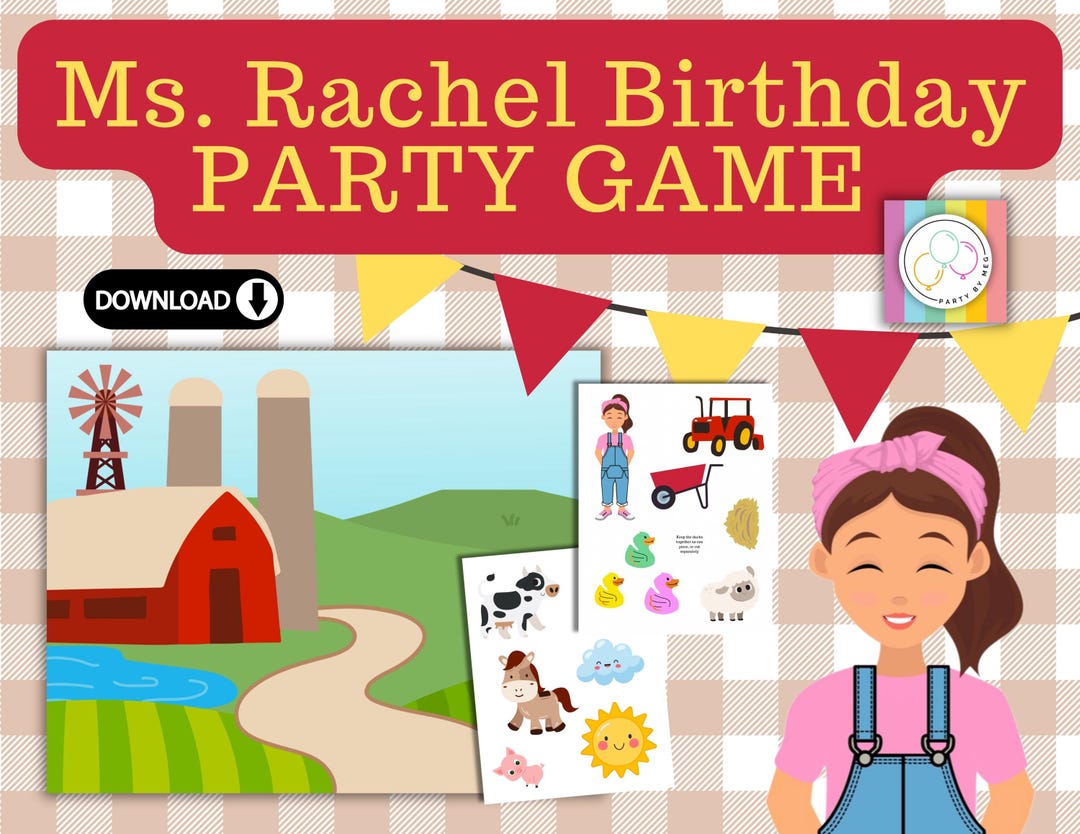 Ms Rachel Birthday Party | Party Game | Ms Rachel Birthday Game | Pin ...