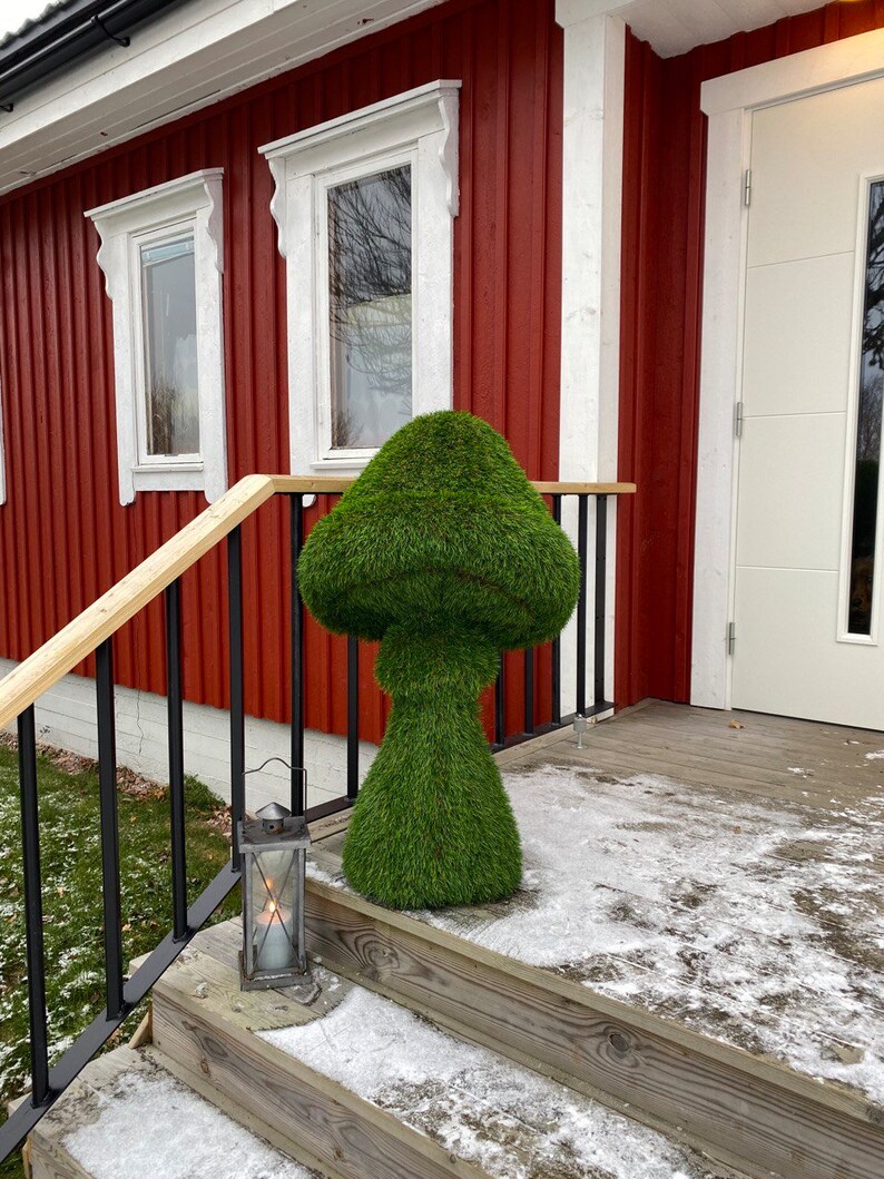 Mushroom 1 Meter With Light. Large Mushroom Topiary. Topiary Artificial ...