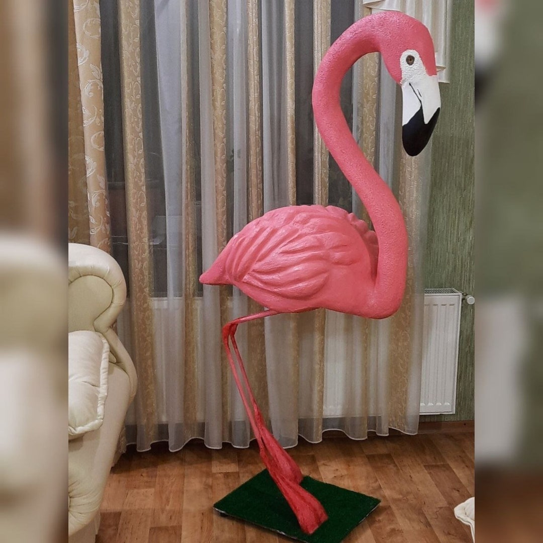 Pink Flamingo, 160 Cm, MADE TO ORDER. Flamingo Foam Topiary, Sculpture ...