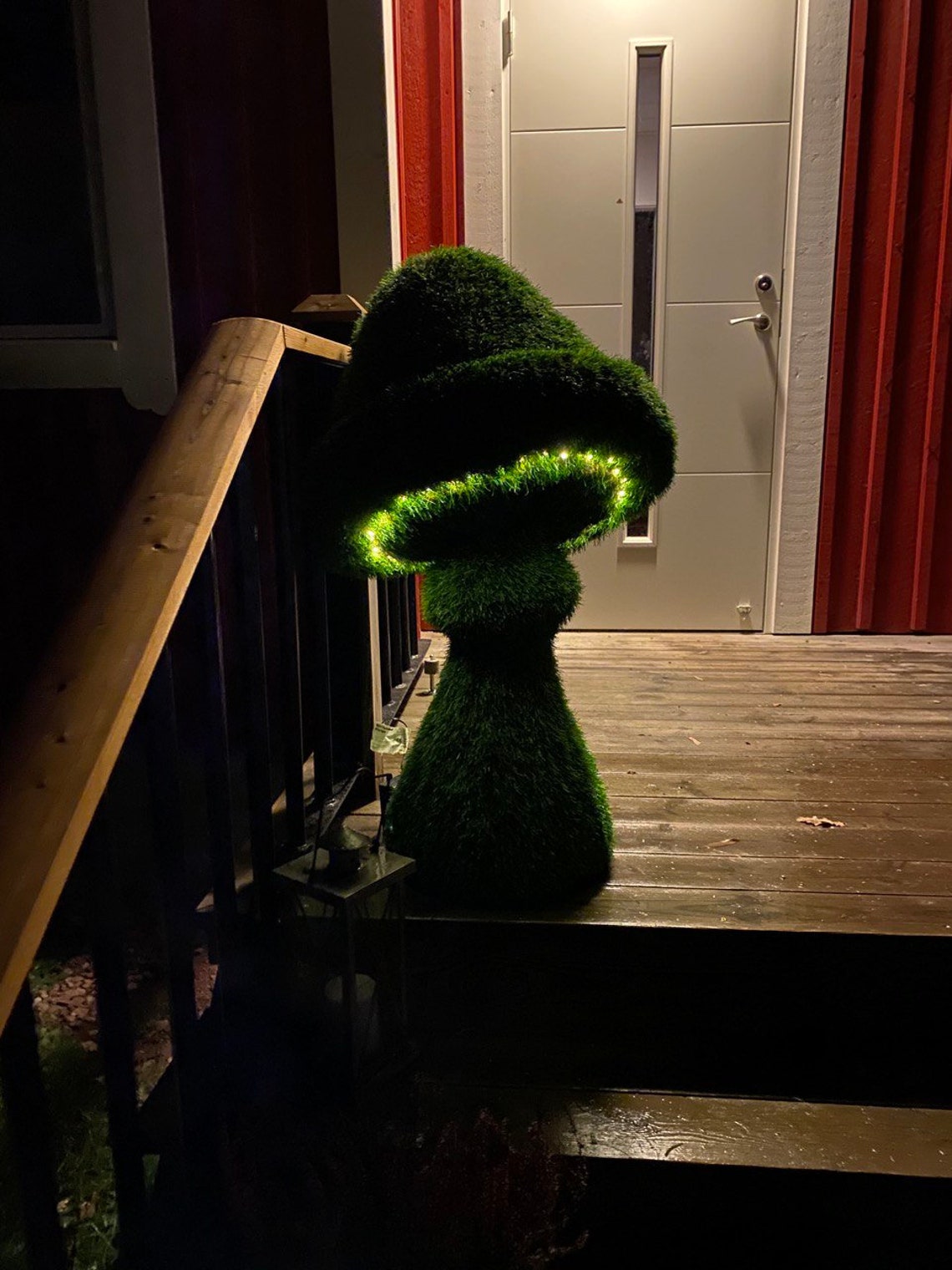 Mushroom 1 Meter With Light. Large Mushroom Topiary. Topiary Artificial ...