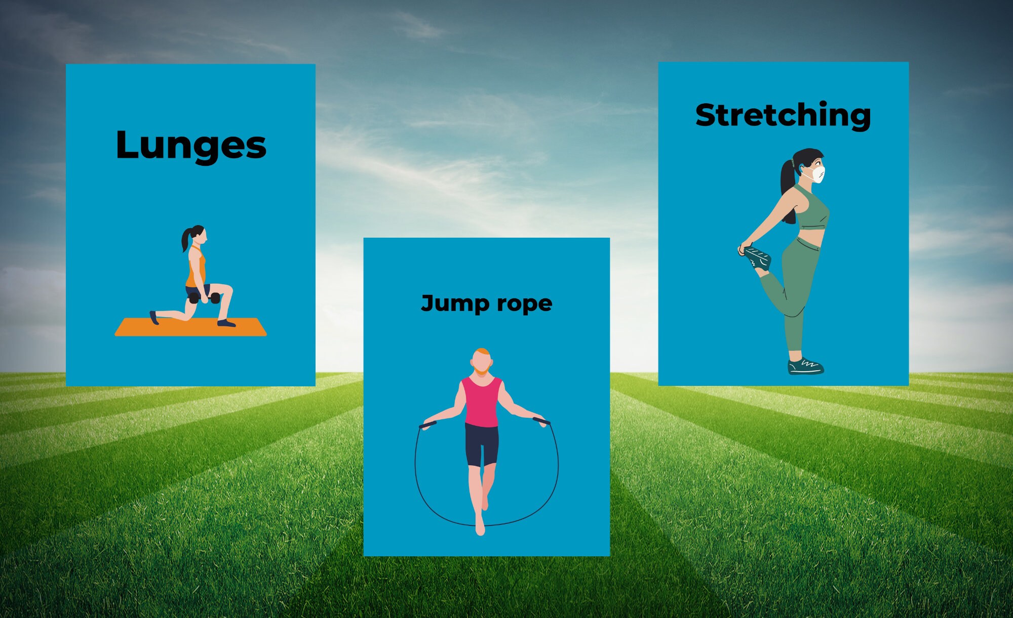 Flashcards Various Exercises Physical Activities - Etsy