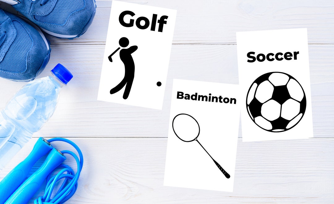 Sports Flashcards , Printable Montessori Cards, Homeschool Learning ...
