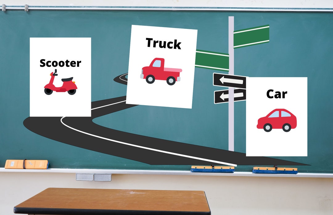Vehicle Printable Flashcards , Transportation Flash Cards , Preschool ...
