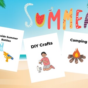 Printable Flashcards for Kids Summertime Activities Educational ...