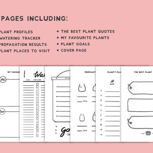 My Plant Journal Printable Kit, Houseplant Planner, Plant Journal ...