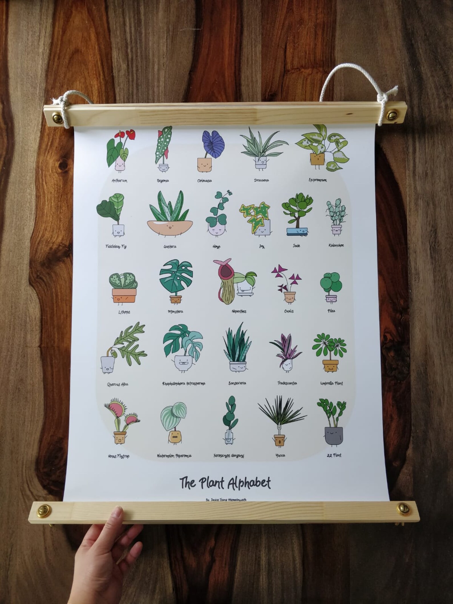 The Plant Alphabet Poster Nursery Decor ABC Poster - Etsy
