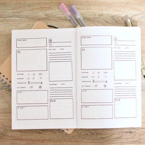 My Plant Journal Printable Kit, Houseplant Planner, Plant Journal ...