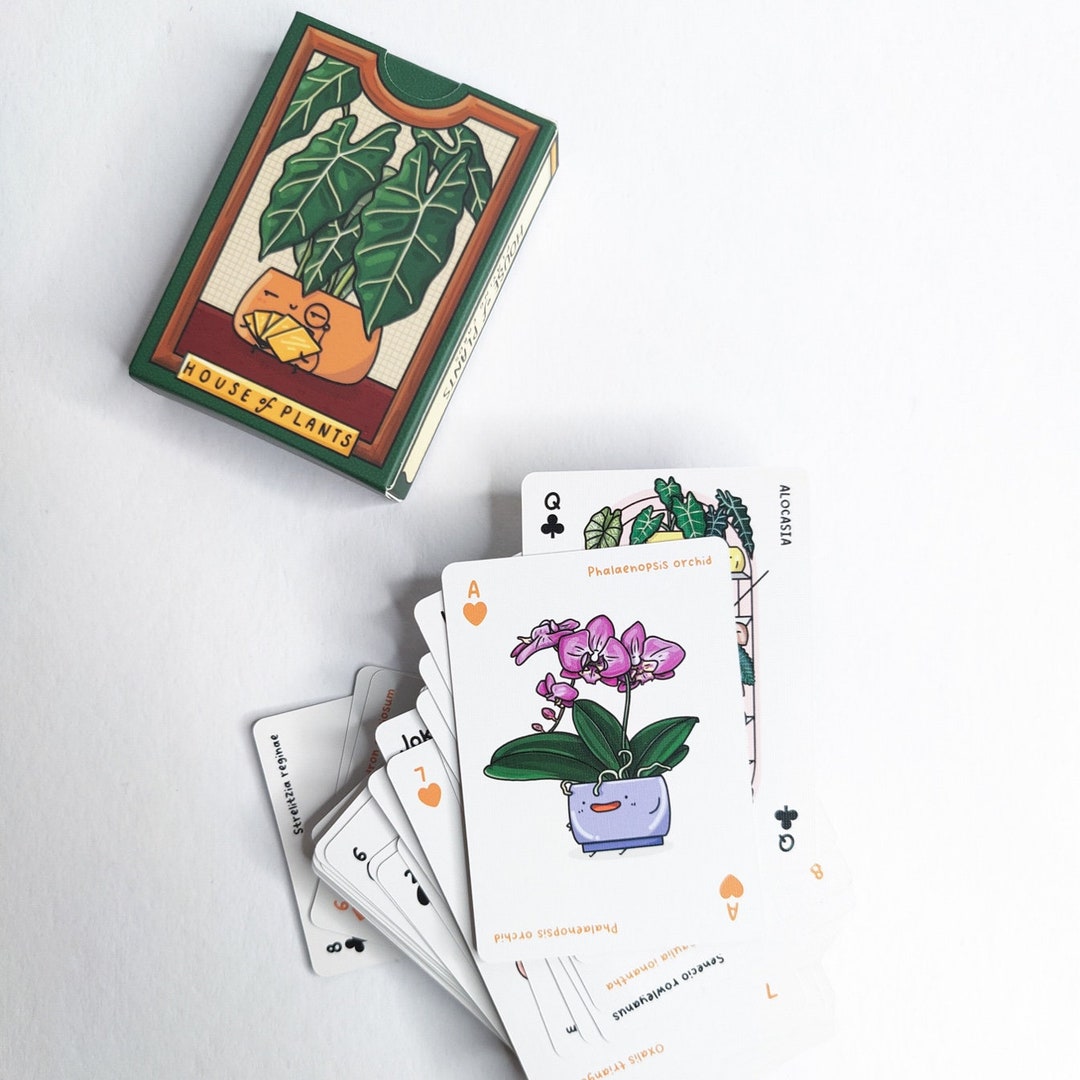 Plant Playing Cards - Full House of Plants 54 Unique Houseplant ...