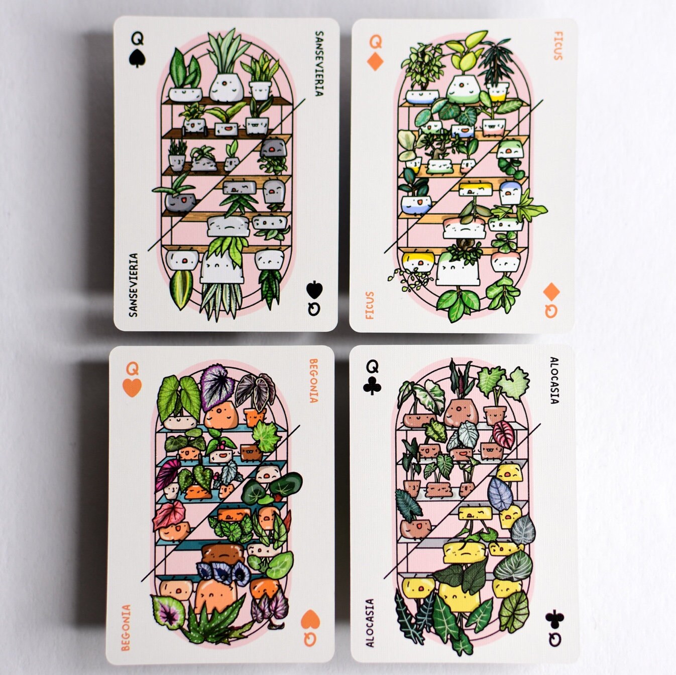 Plant Playing Cards Full House of Plants 54 Unique - Etsy