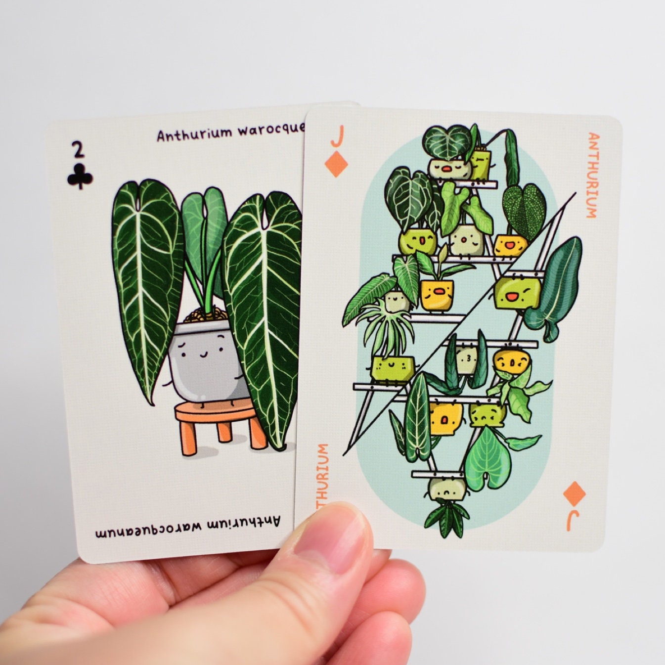 Plant Playing Cards Full House of Plants 54 Unique - Etsy