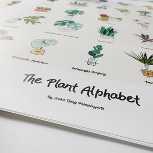 The Plant Alphabet Poster, Nursery Decor, ABC Poster, Children's Room ...