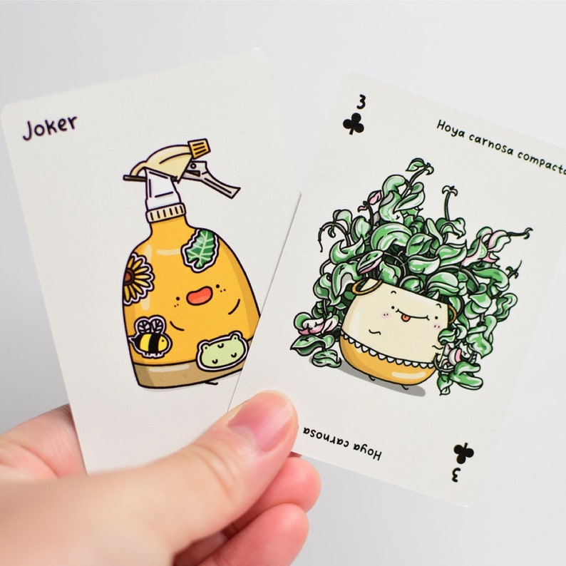 Plant Playing Cards Full House of Plants 54 Unique - Etsy