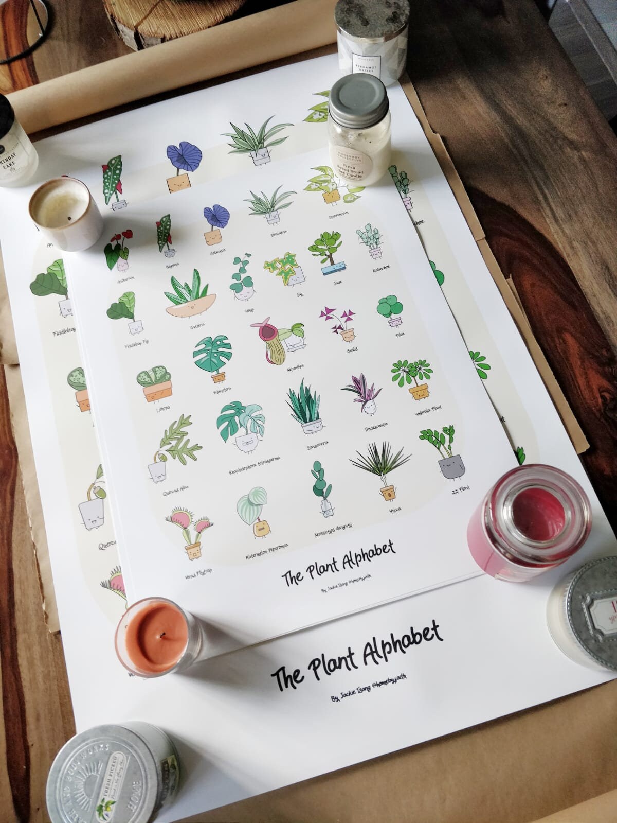 The Plant Alphabet Poster Nursery Decor ABC Poster - Etsy