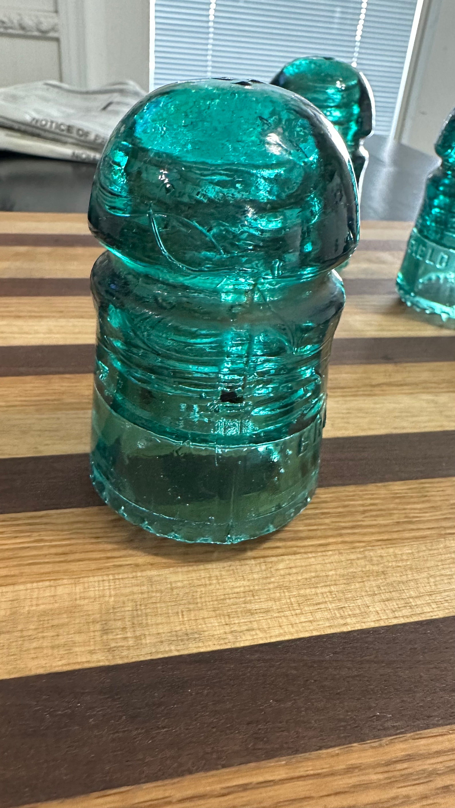 Antique Green Brookfield Glass Insulator - Etsy