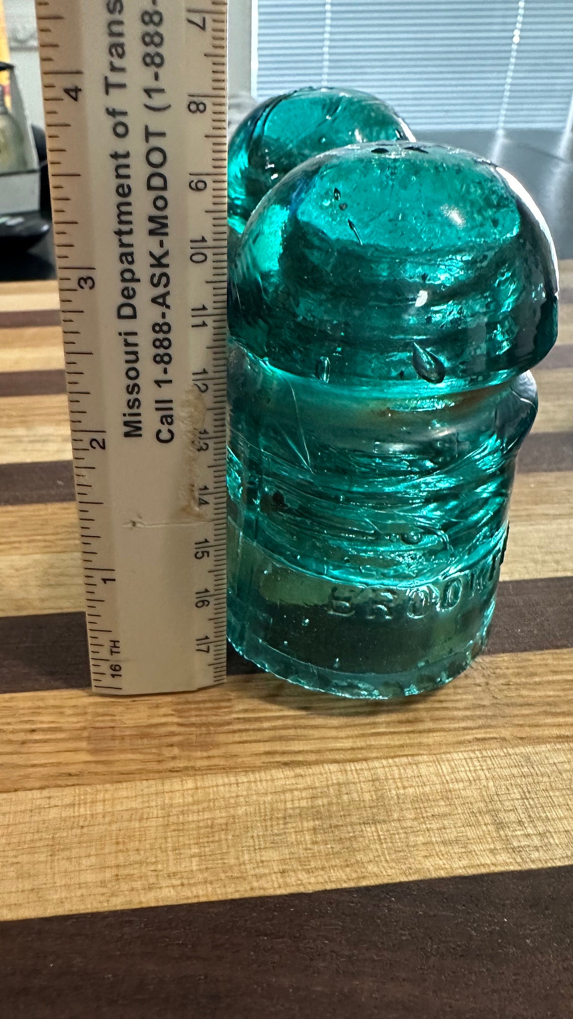 Antique Green Brookfield Glass Insulator - Etsy