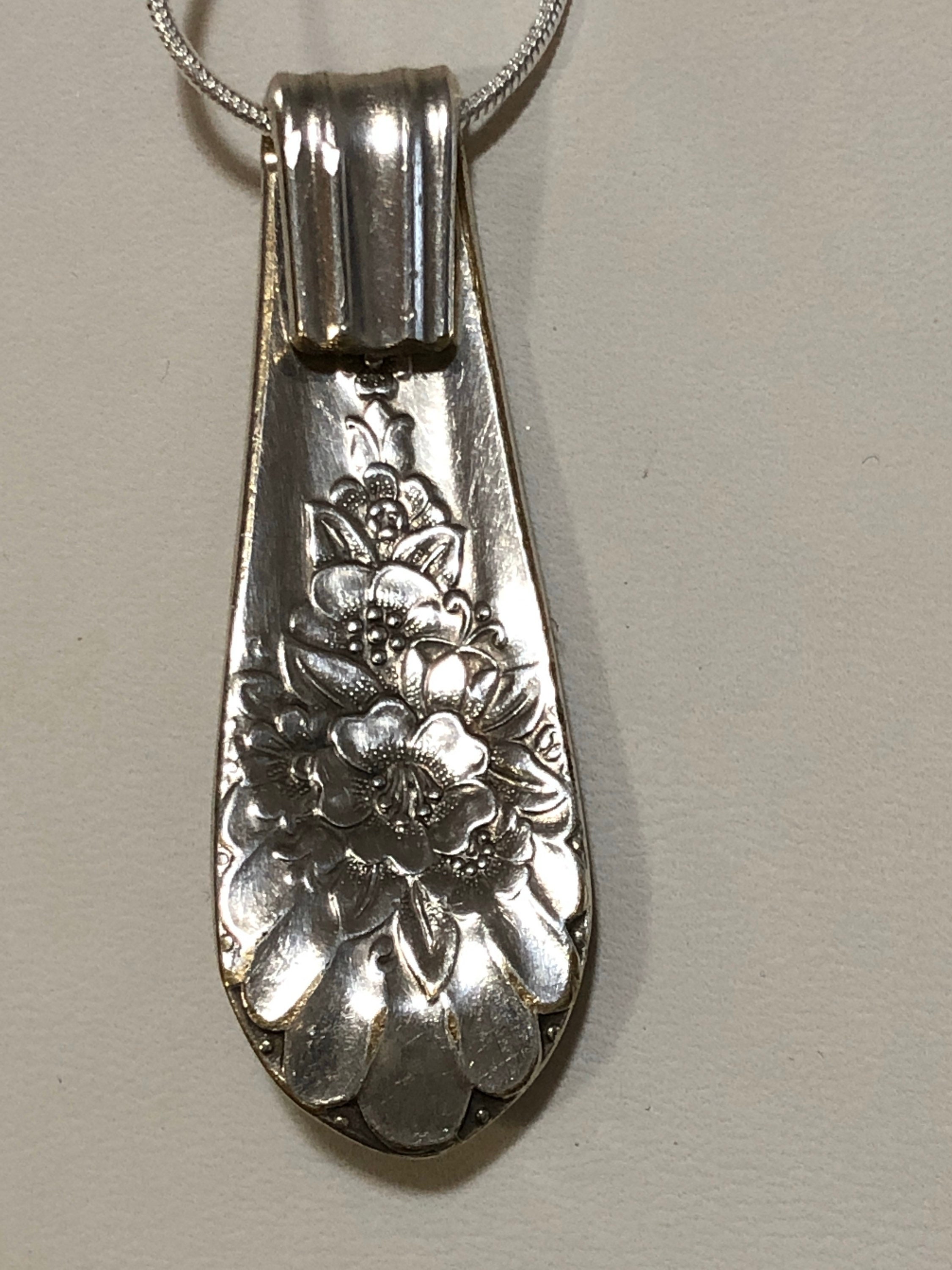 Handmade antique spoon necklace