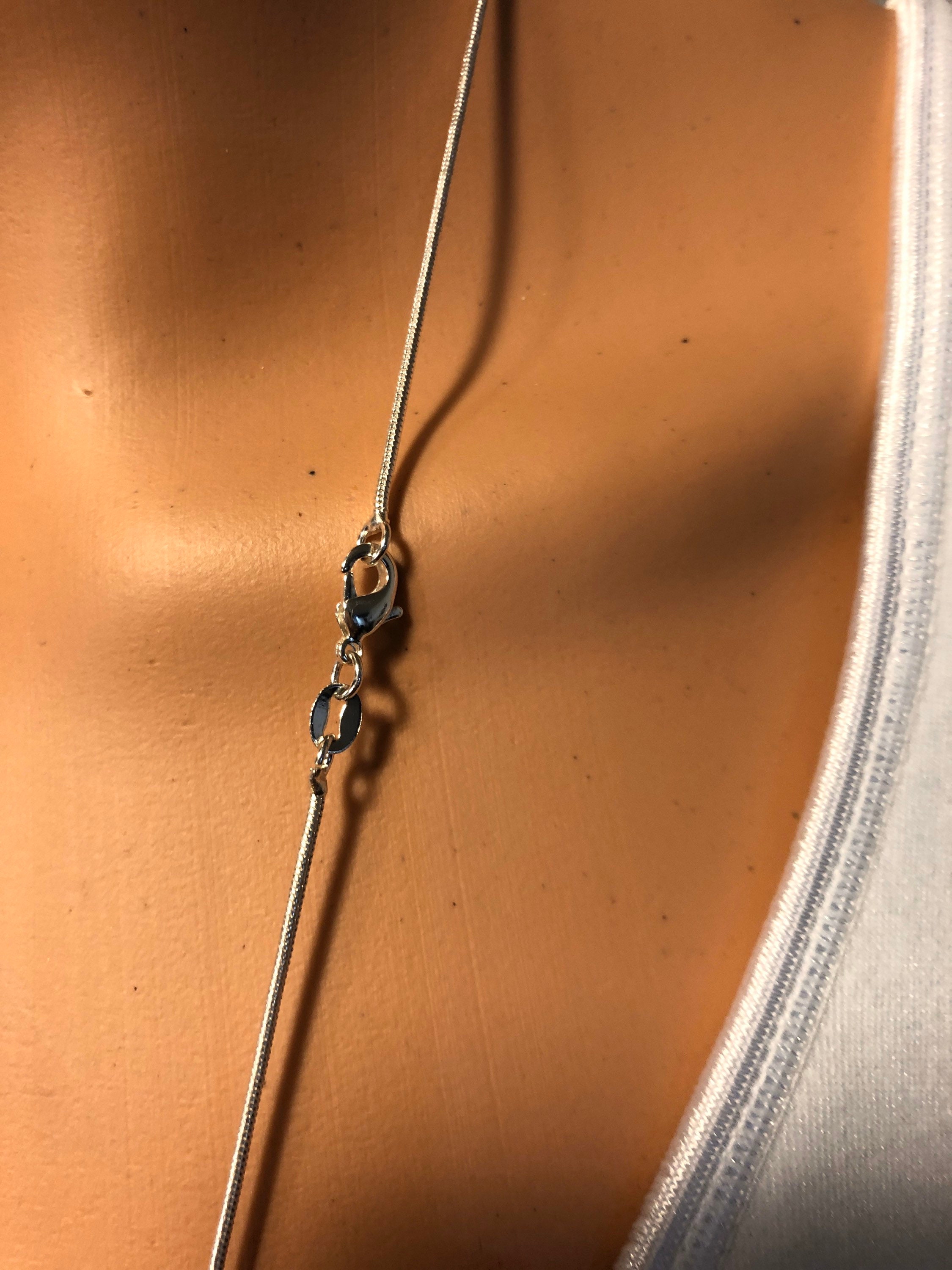 Antique spoon necklace with crystal and chain dangles