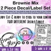 Printable Brownie Mix - PDF / SVG / JPG Craftologist Homemade Oatmeal ...
