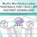 Muffin Thank You Tag | Appreciation Gift (printable PDF) - Etsy