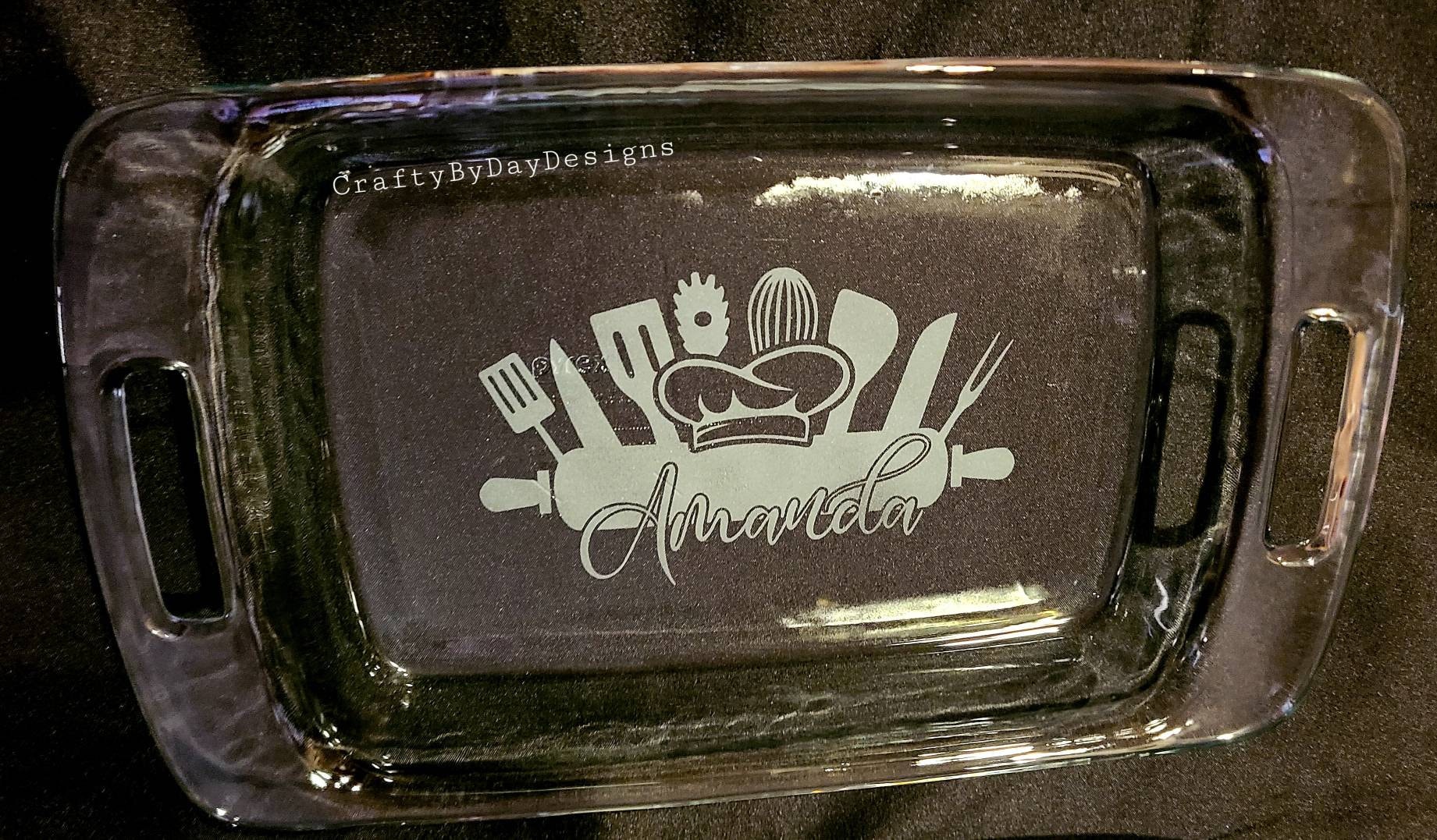 Chef Gift Set - Etched Baking Dishes With Apron - Kitchen Gift Set ...