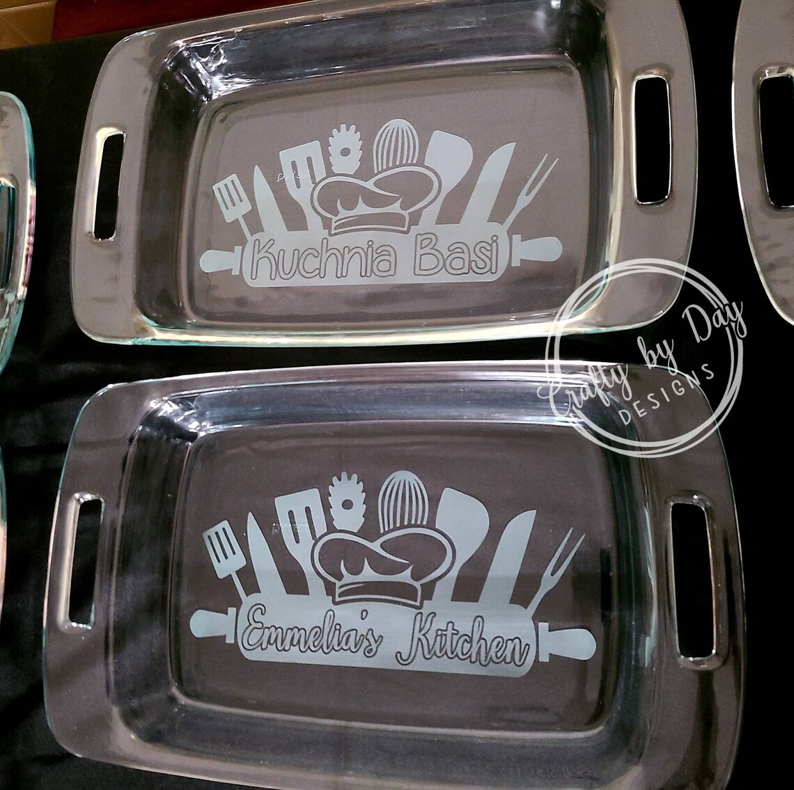 ON SALE 11x7 Etched Casserole Dish Casserole Dish - Etsy