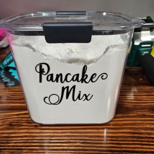 DECAL ONLY Pancake Mix Pantry Label Decals for Your Own Containers ...
