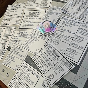 BACK LABELS ONLY - You Pick Craftologist Pantry Recipe Labels for Your ...