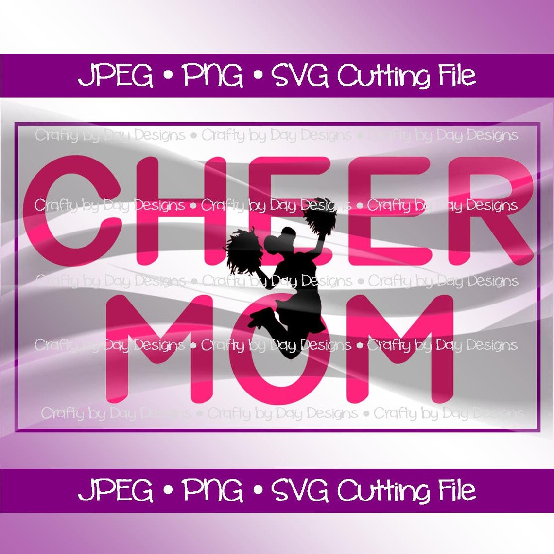 Cheer Mom With Cheerleader SVG Digital File Instant Download | Etsy