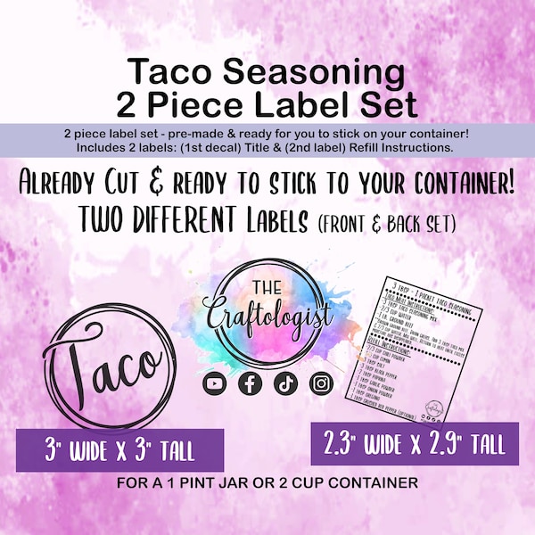 DECAL ONLY Pancake Mix Pantry Label Decals for Your Own Containers ...