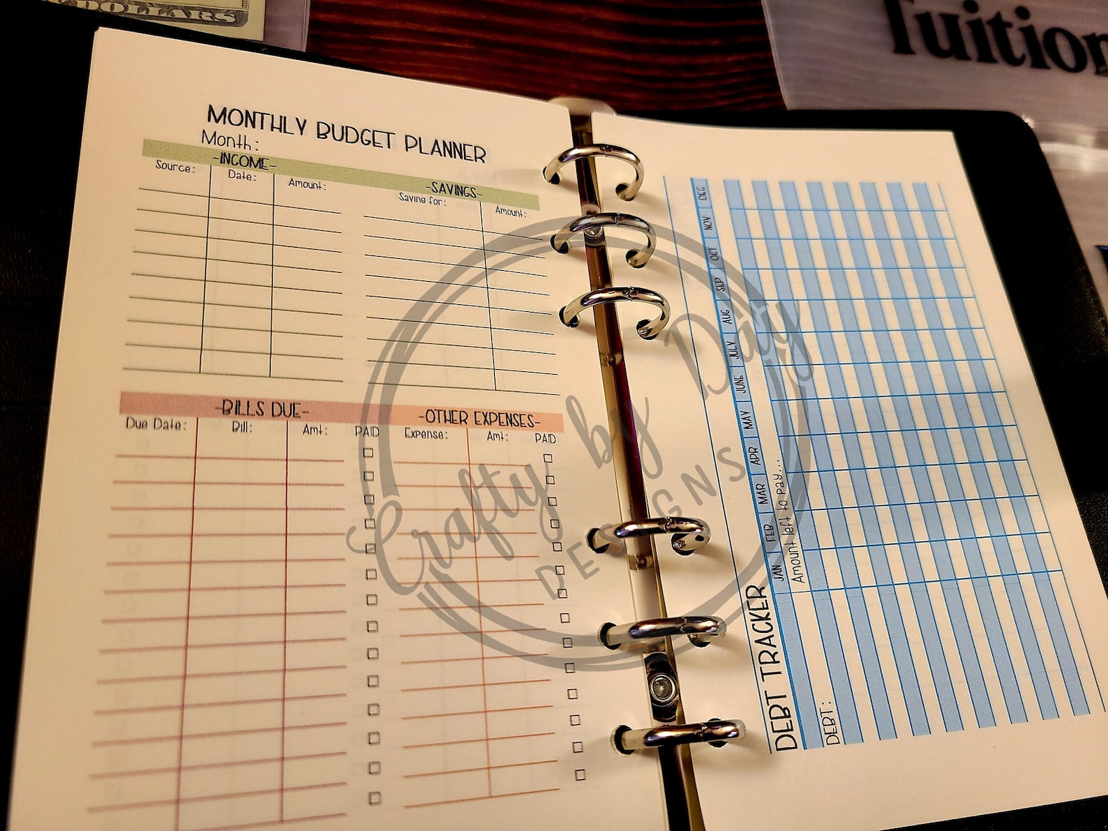 Personalized Budget Binder A6/ Cash Savings Envelopes / Money - Etsy