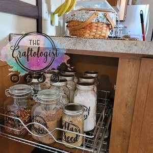 FRONT DECALS ONLY - You Pick Craftologist Pantry Title Labels for Your ...