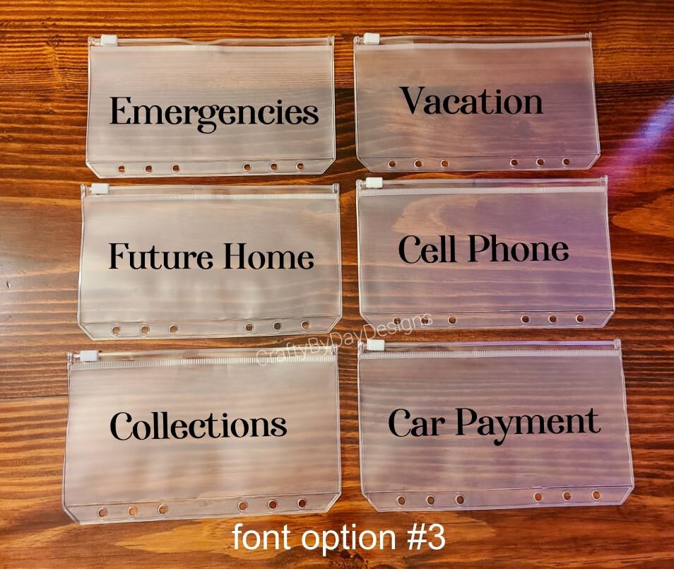 A6 Cash Envelopes System for Budget Binder, Saving System, Cash Saving ...