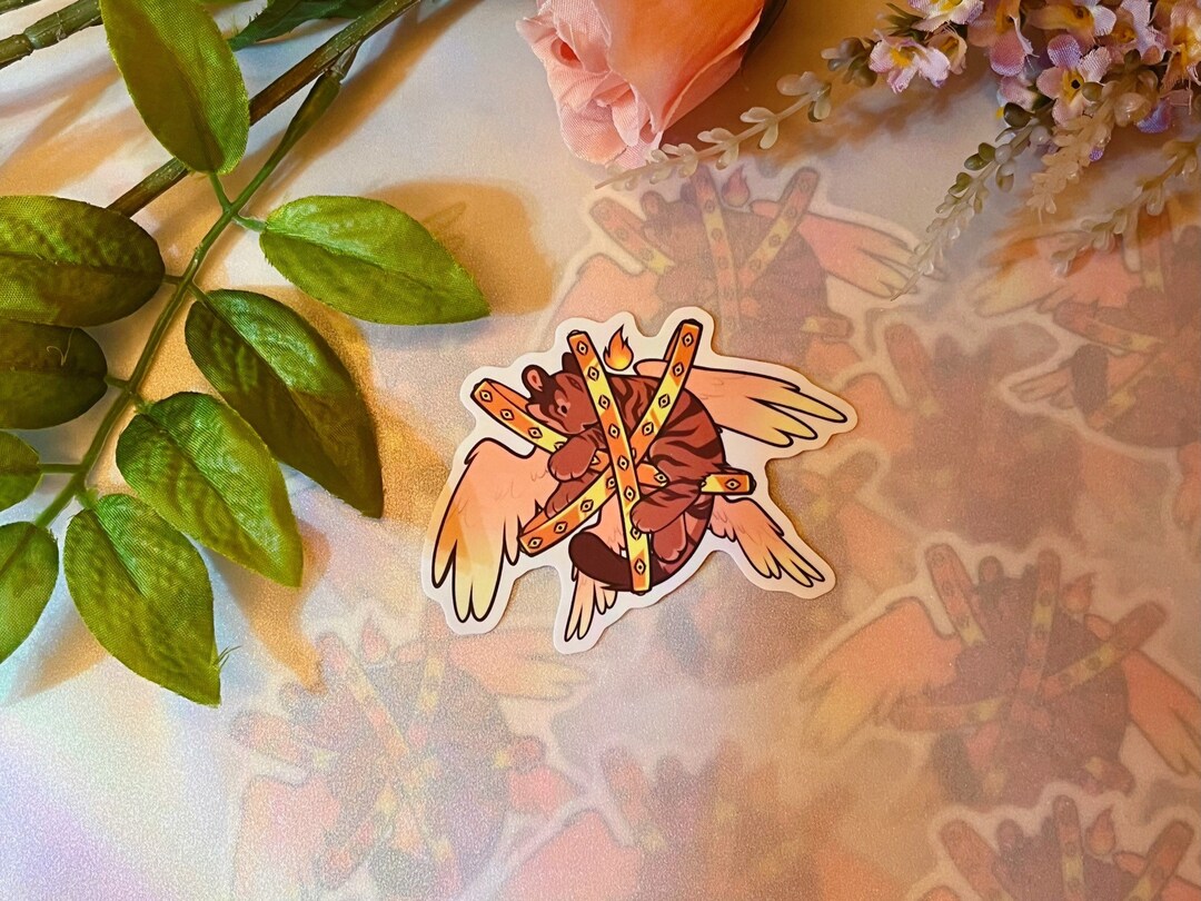 Ophanim Tiny Tiger 3" Clear Vinyl Sticker | Tiger Sticker Sticker ...