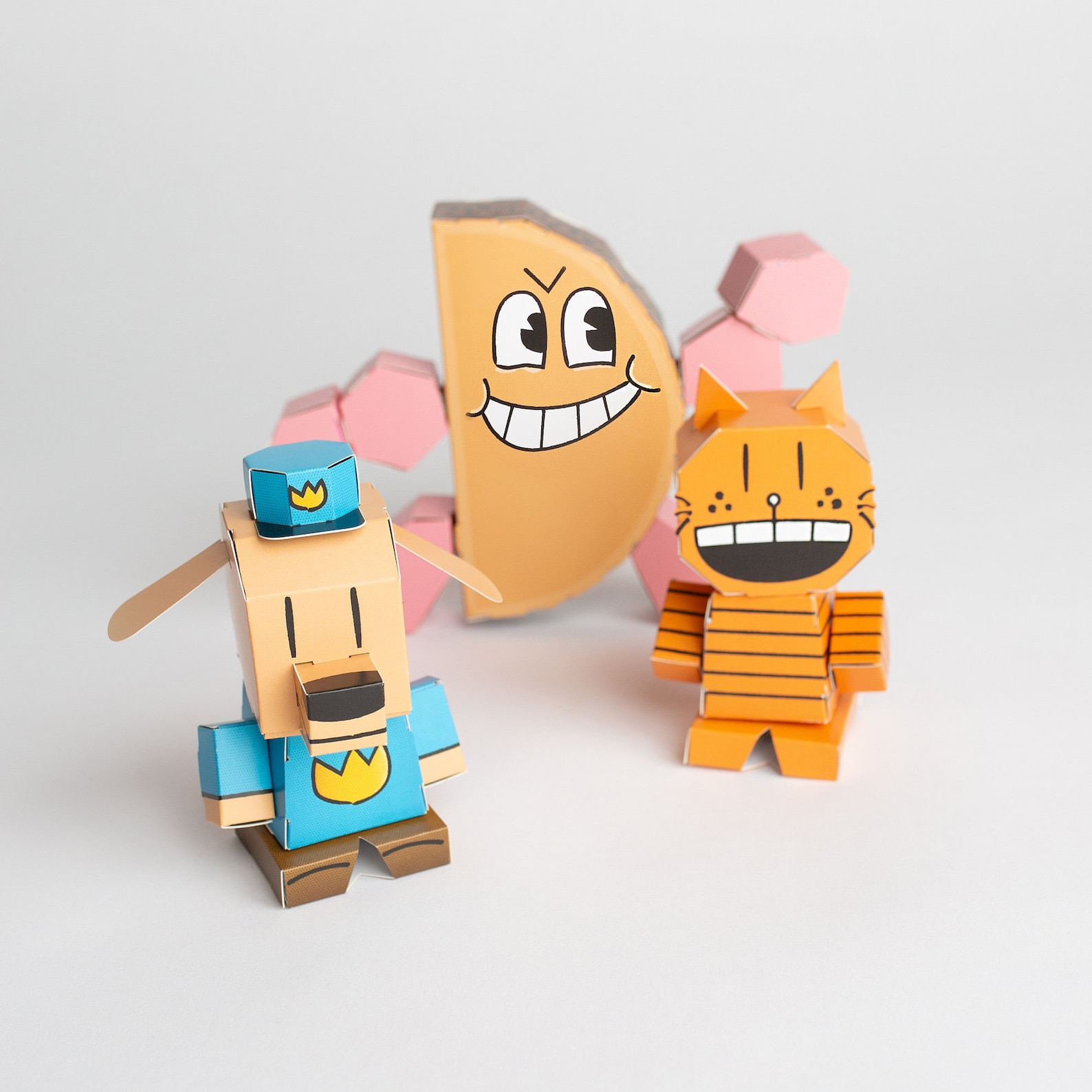 3D Dog Man Paper Toy Activity Kit - Etsy